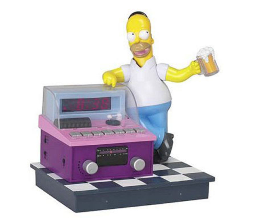 Simpsons Jukebox - egentligen en klockradio. Sjung och var glad som ...