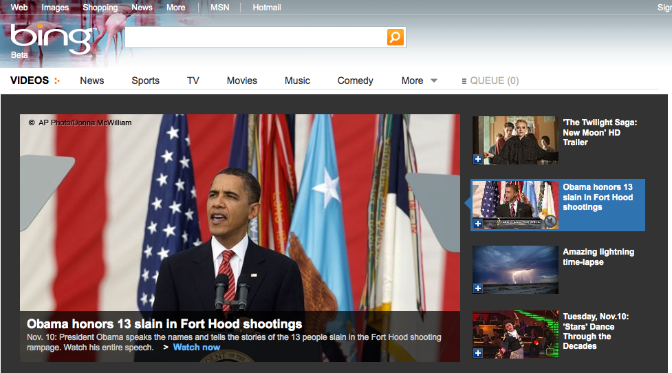 Bing Video - Microsoft goes TV. Streamar film, TV och annat. | Feber / Webb