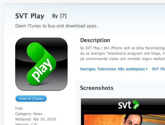 SVT Play äntligen i App Store! Och du kommer att kunna följa OS live ...
