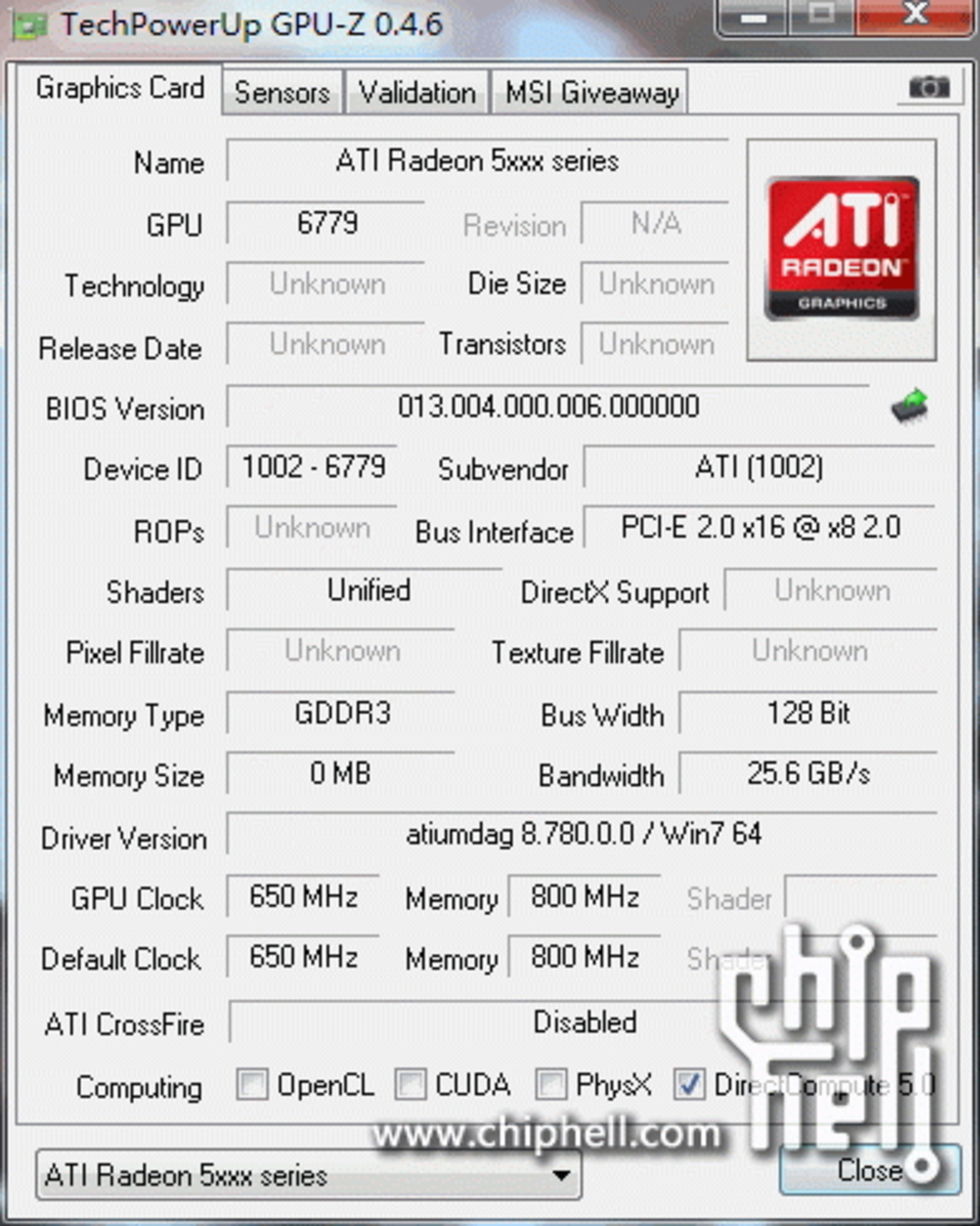 AMD ''Caicos'' Radeon HD 6300. Fler bilder på ännu icke släppta ...