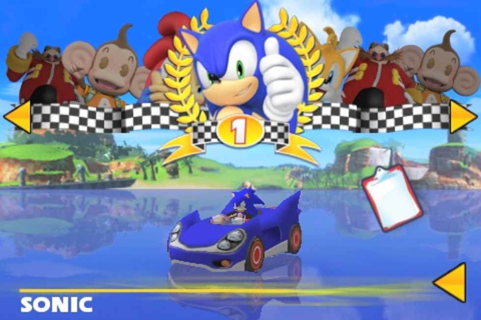 iOS: Sonic & Sega All-Stars Racing. Ratta B.D. Joes taxi. | Feber / iPhone