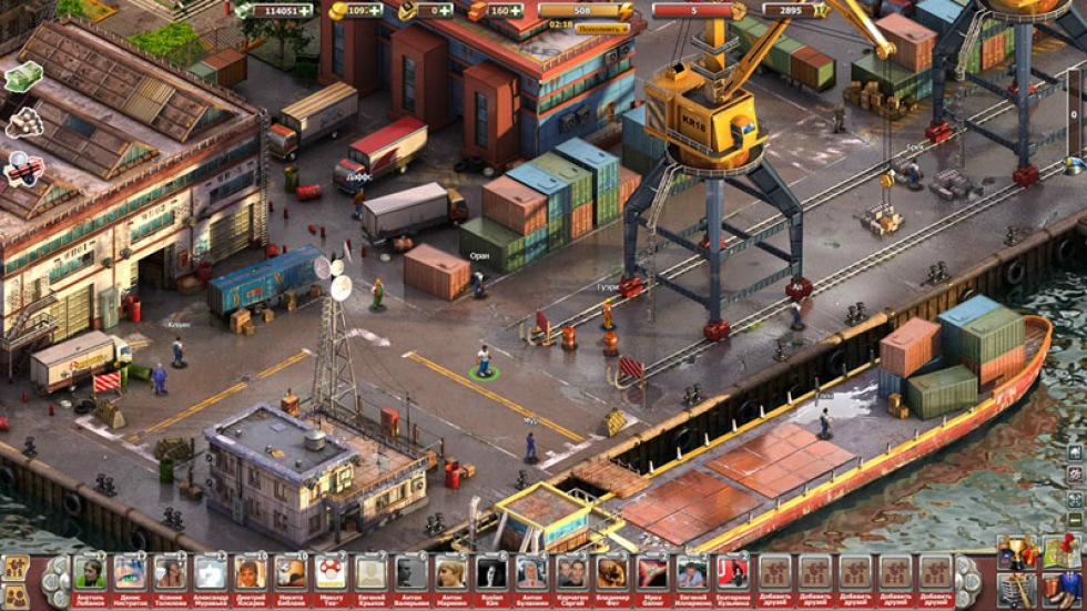 Android: Crime Story - ett nytt spel från Game Insight. Den undre ...