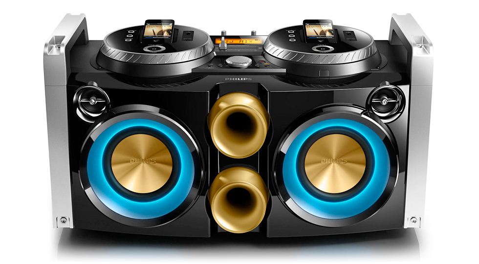 DJ-boombox för iPhone från Philips. För vardagsrums-discot. | Feber / Pryl