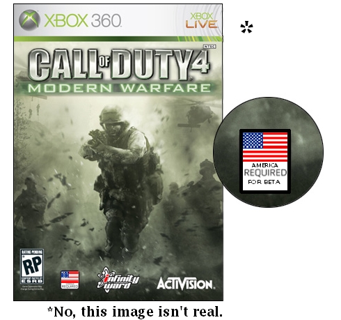 CoD 4 Beta - Endast för USA. FFS! | Feber / Spel