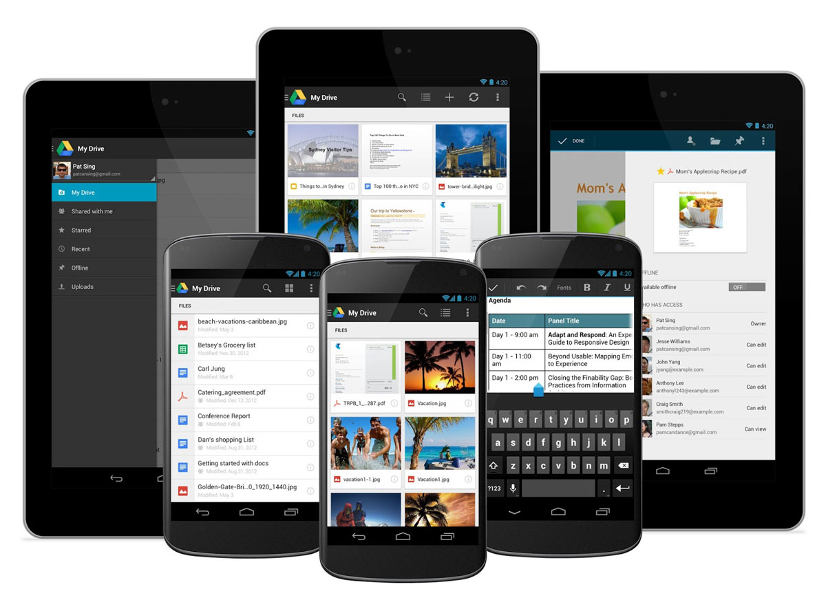 Android: Nytt utseende på Google Drive-appen. Samt en ny scanning ...