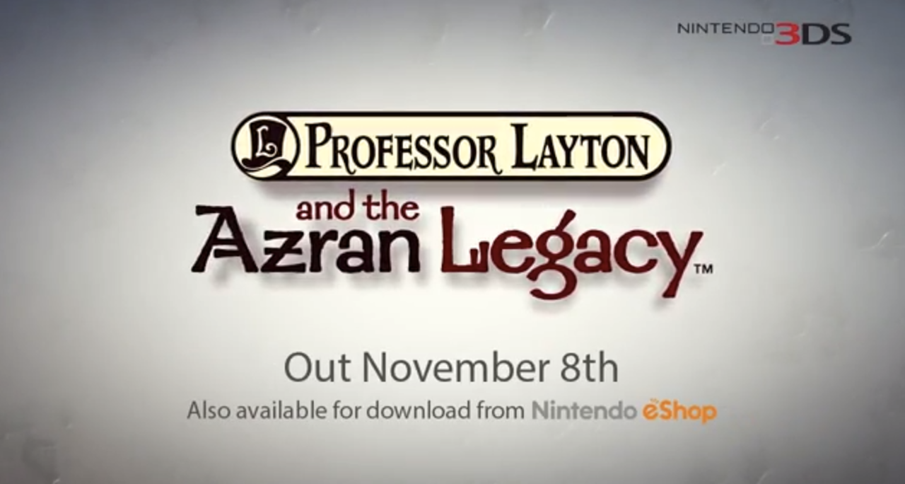 Datum för Professor Layton and the Azran Legacy. 8 november. | Feber / Spel