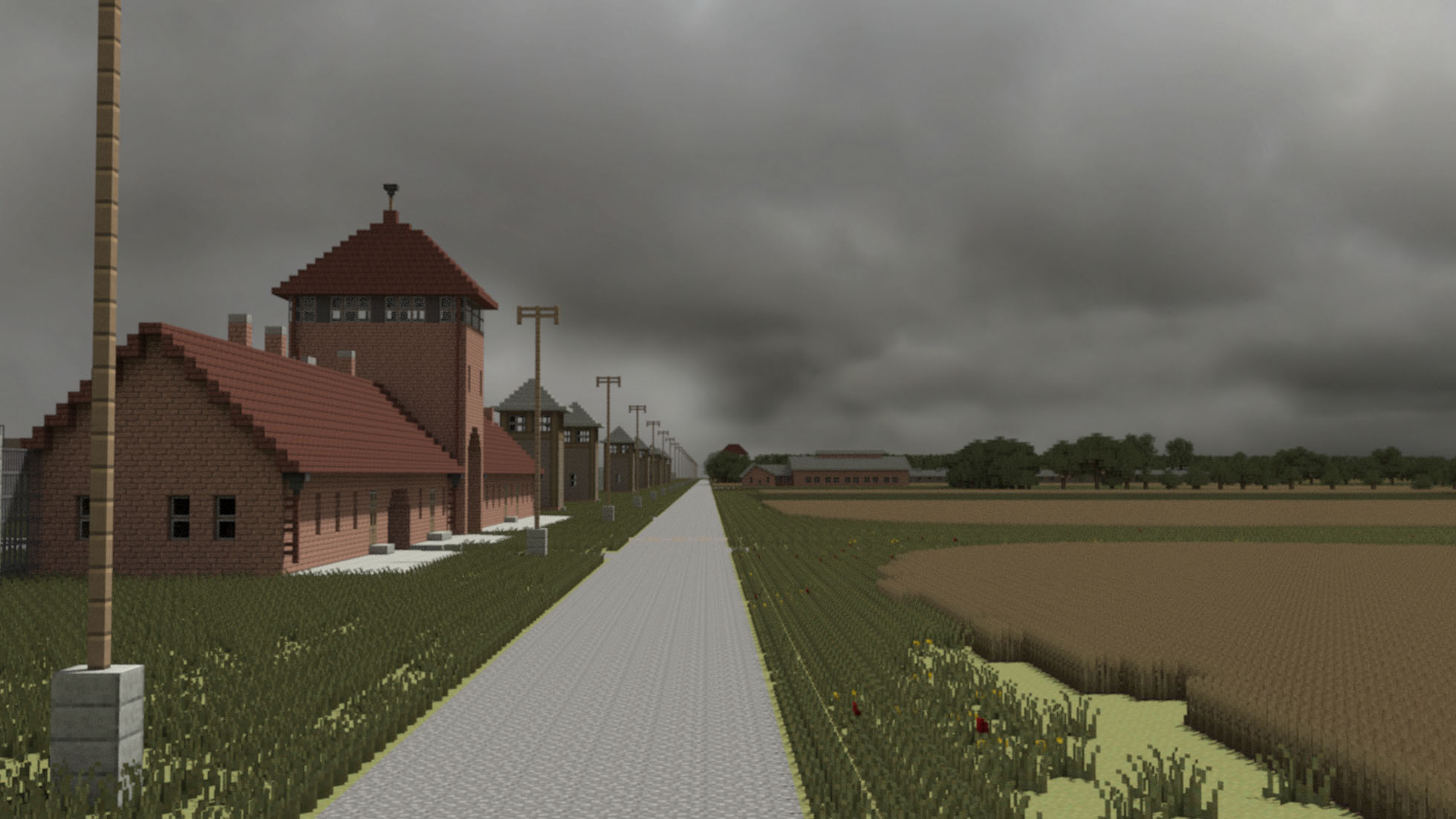 Auschwitz-Birkenau återskapat i Minecraft. Ska lära ut historia till ...