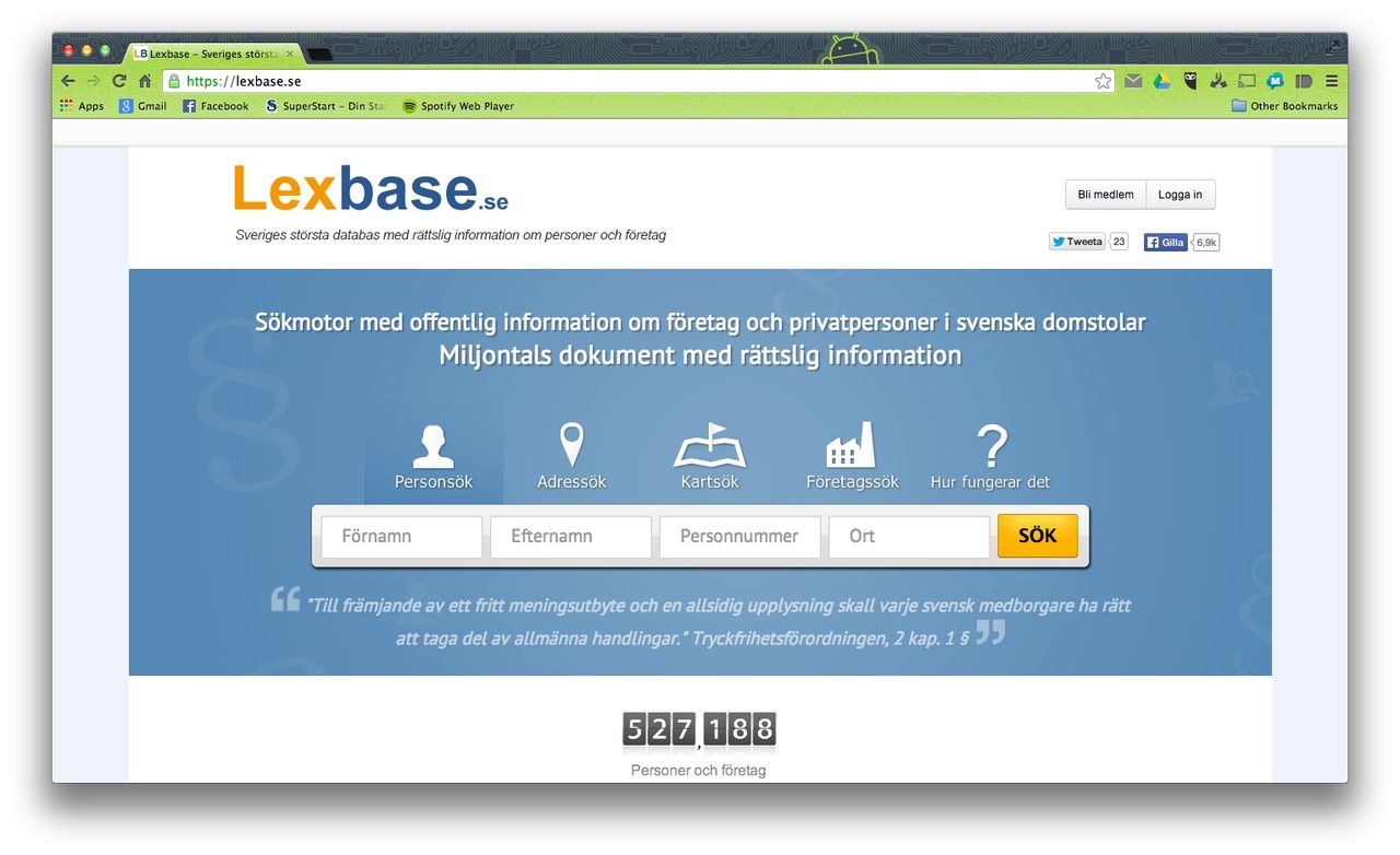 Lexbase börjar hänga ut prickade läkare. Inte bara brottslingar längre ...