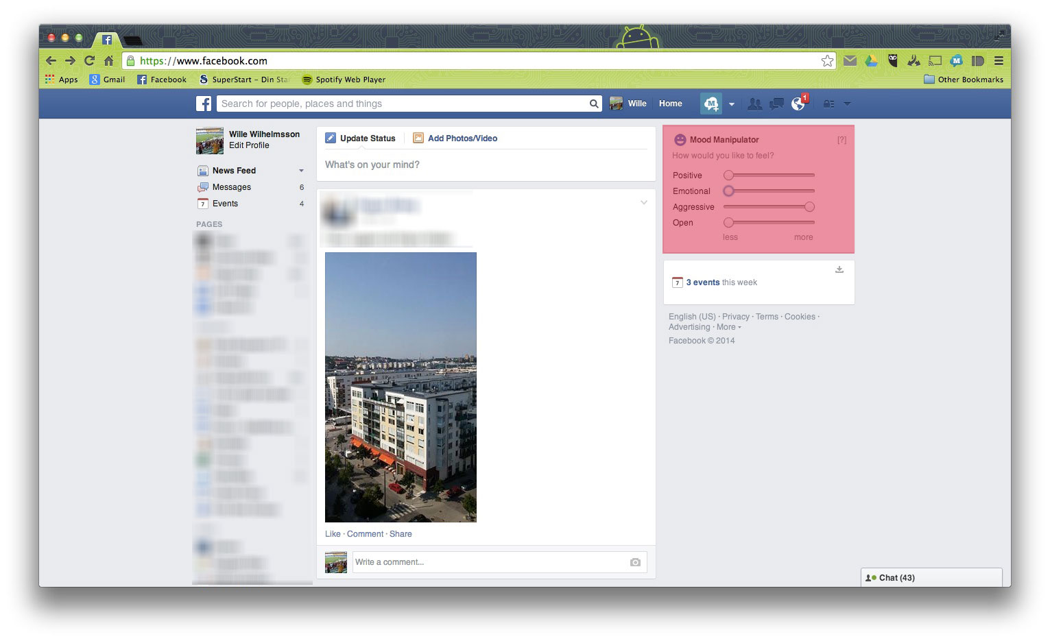 Chrome: Facebook Mood Manipulator. Bestäm själv vilken typ av ...