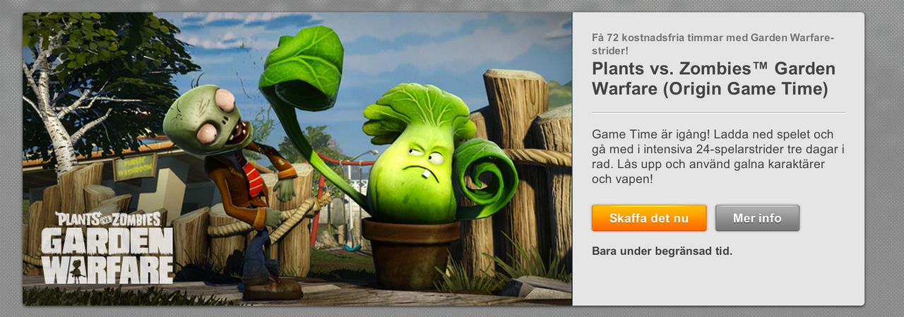 Spela Plants vs. Zombies: Garden Warfare. Gratis i 72 timmar. | Feber ...