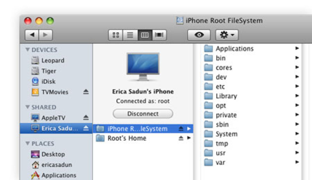 Nå iPhone/iPod touch via AppleTalk. Slipp SFTP. | Feber / Mac
