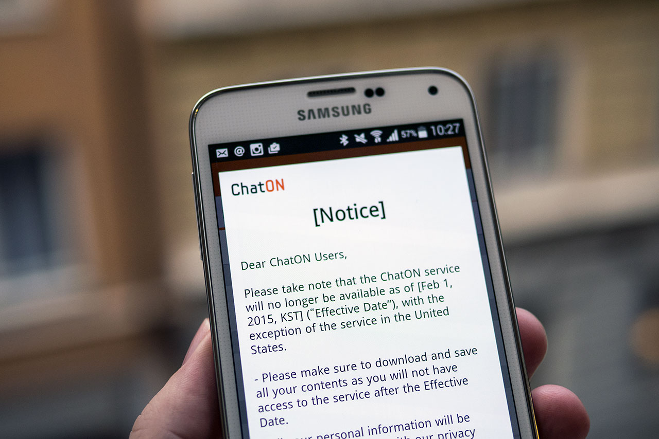Samsung stänger ner ChatOn. ChatOff. | Feber / Android