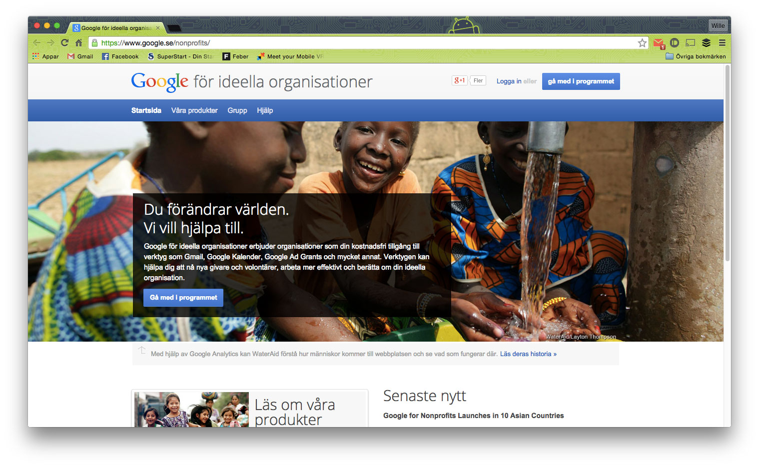 Google för ideella organisationer lanseras i Sverige. Gratis ...