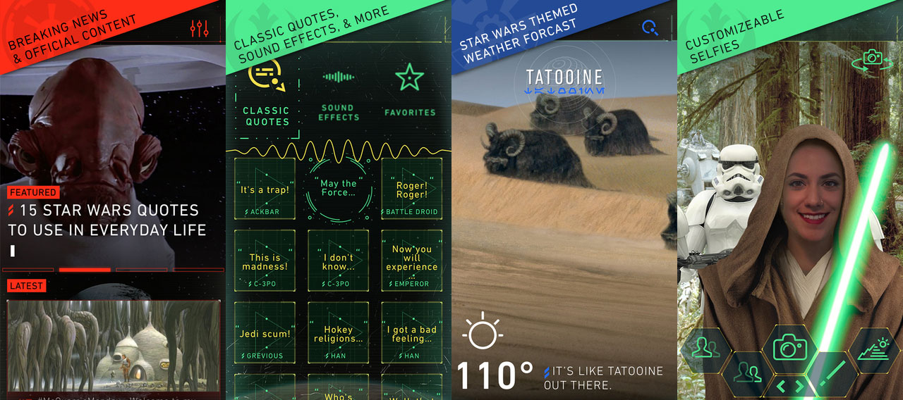 Officiell app till Star Wars. Håll koll på allt om Star Wars. | Feber ...
