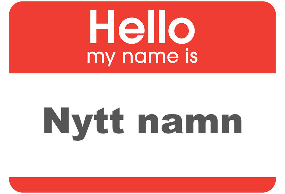 Lagförslag ska göra det enklare att byta namn. Men man kan inte lägga ...