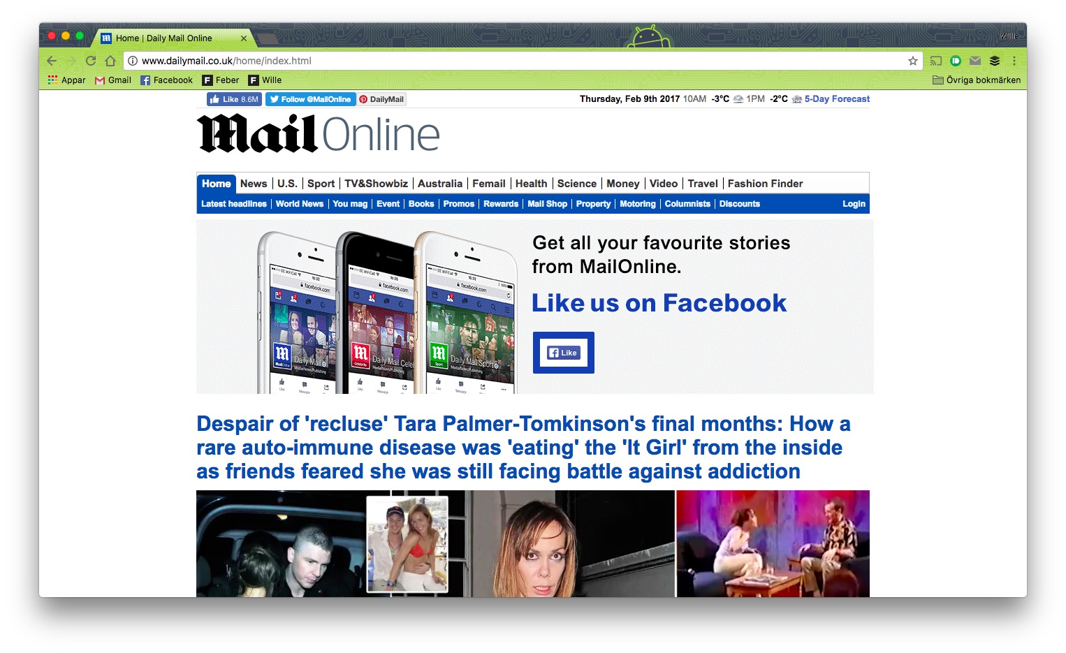 Wikipedia förbjuder referenser till Daily Mail. En av Storbritanniens ...