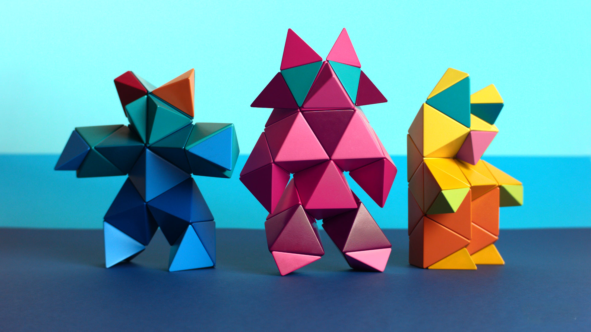 Trido är små magnetiska block. Rolig leksak! | Feber / Pryl