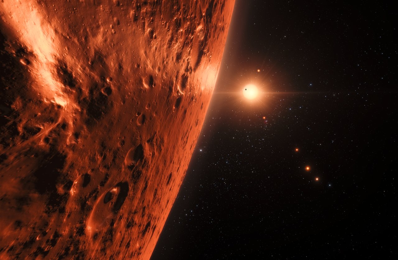 Hubble kan ha upptäckt vatten på TRAPPIST-1-planeterna. Solsystemet med ...
