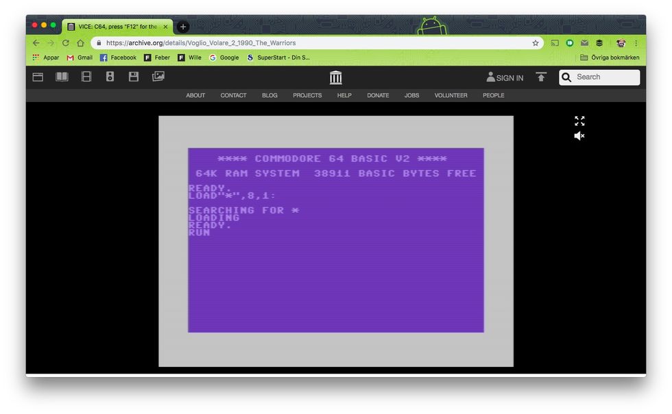 Internet Archive lanserar Commodore 64-emulator. Spela gamla C64-spel ...