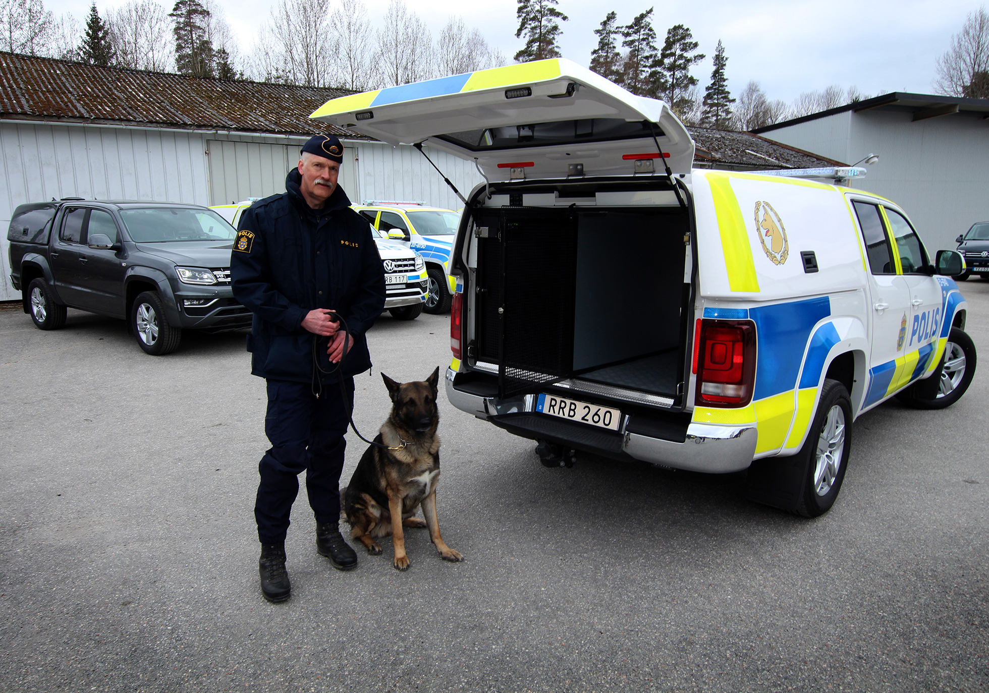 Polisens hundpatruller börjar köra Volkswagen Amarok. 300 stycken ska ...