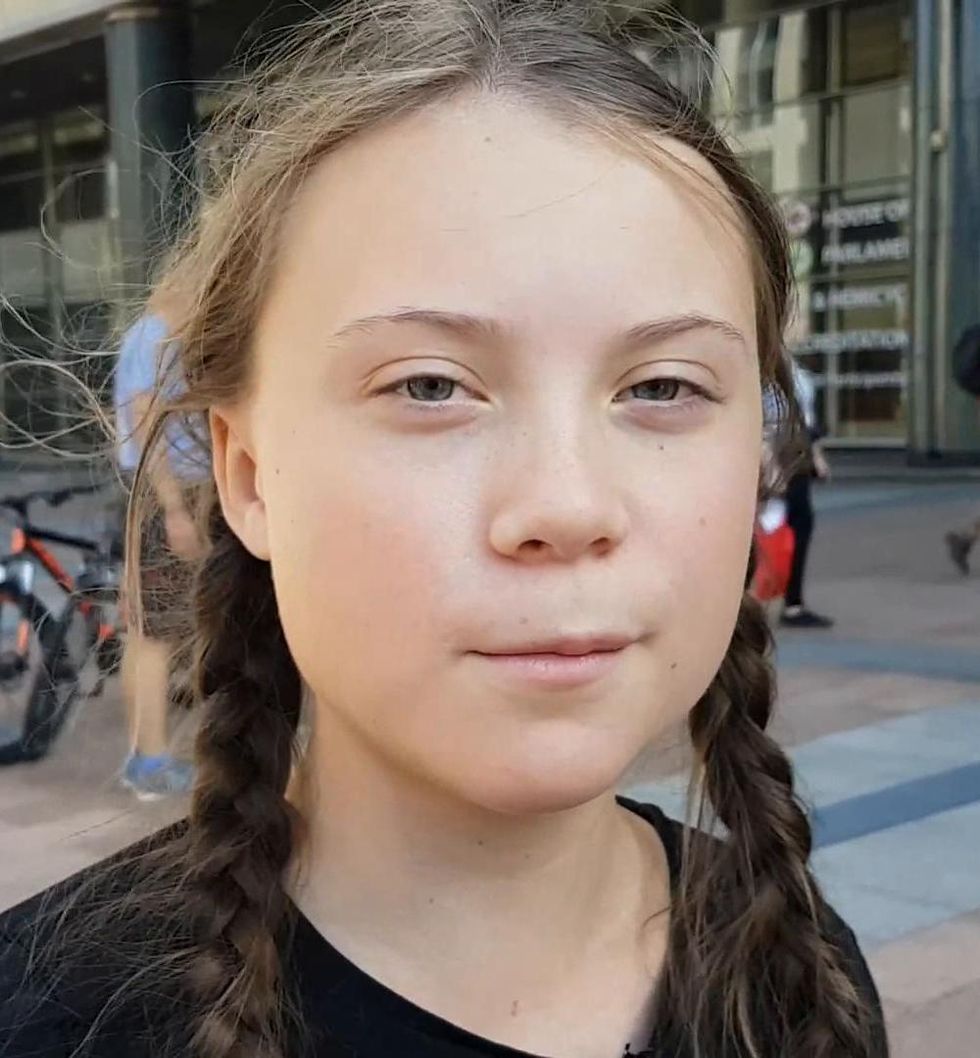 Greta Thunberg vinner en Webby. För bästa aktiviströrelse i sociala ...