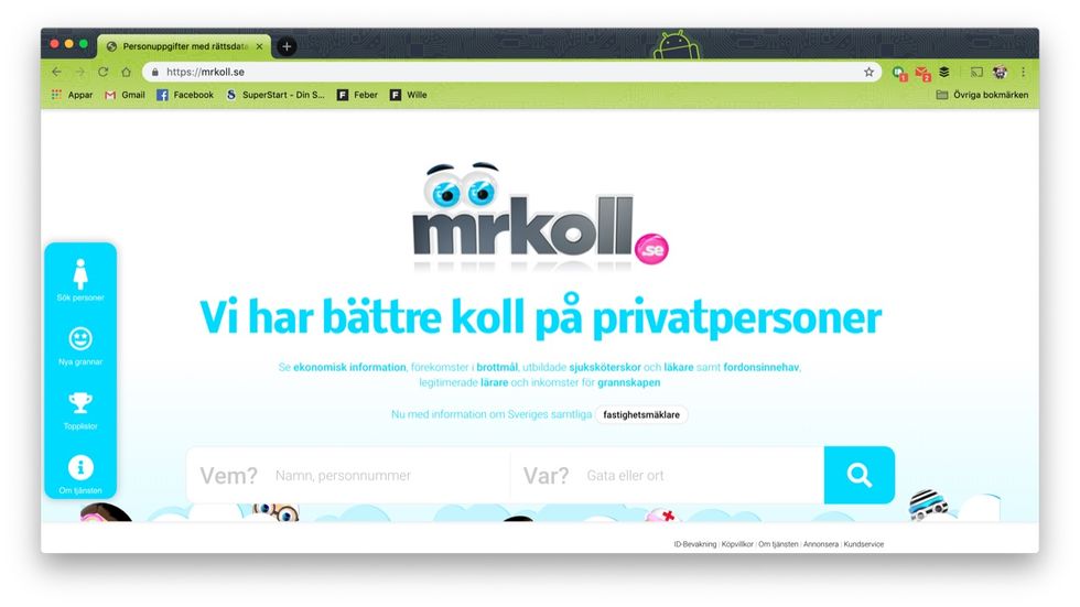 Datainspektionen ska granska MrKoll. Personuppgiftstjänst har anmälts ...