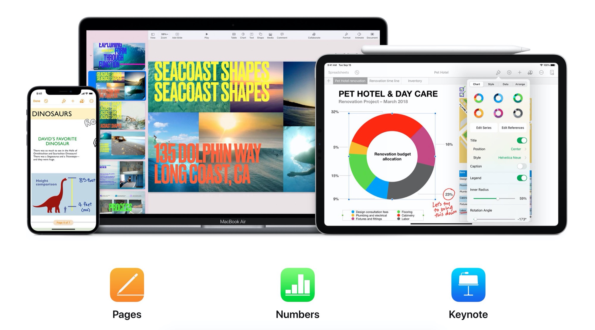 Apple uppdaterar iWorks-appar. Pages, Numbers och Keynote nu släppta i ...