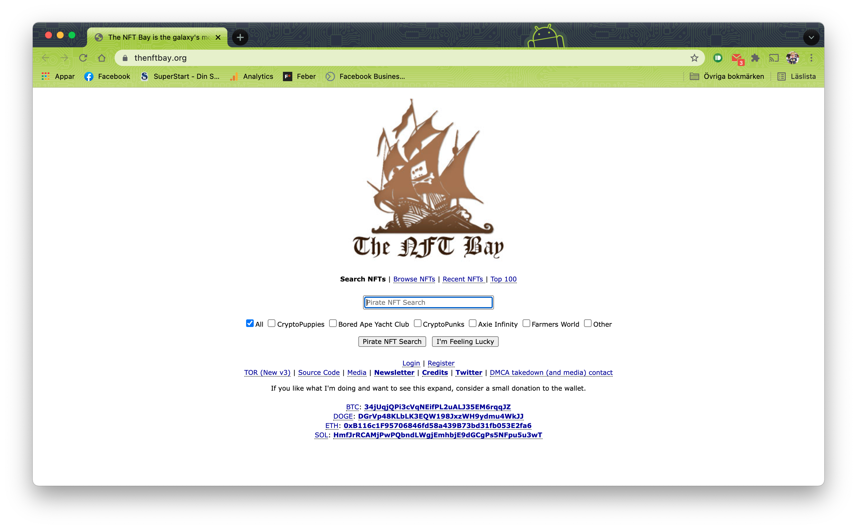 NFT Bay är "The Pirate Bay" för NFT:s. Om du vill ladda ner digital ...