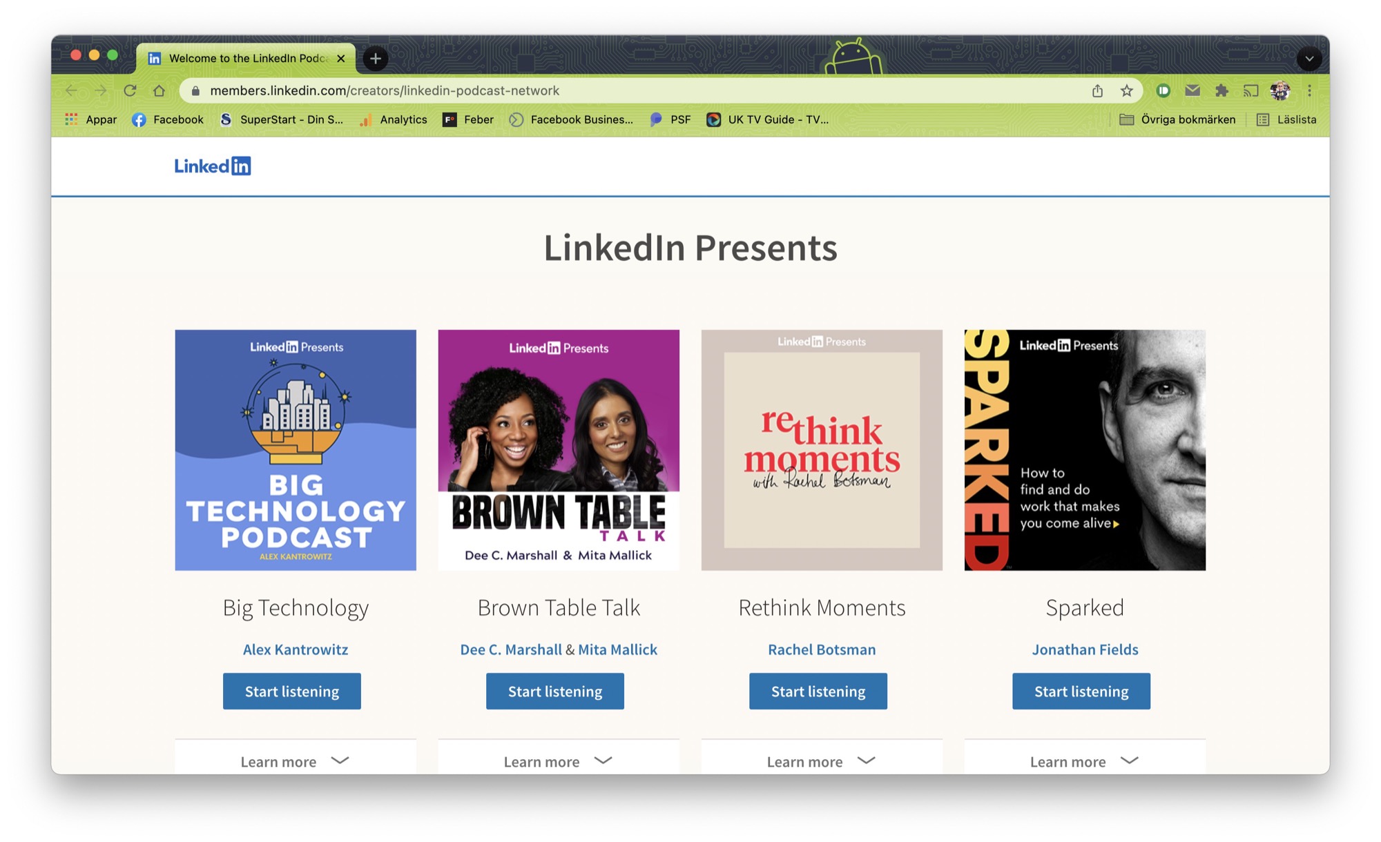 LinkedIn drar igång podcast-nätverk. Karriärtjänsten hoppar på podcast ...