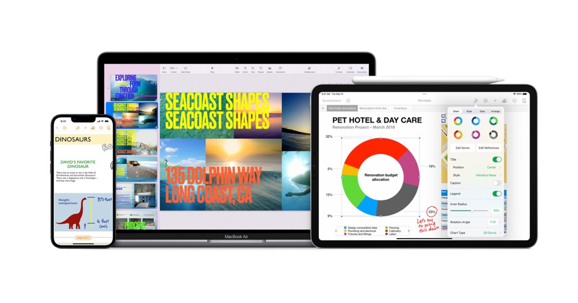 Apples iWork-appar får stöd för genvägar. Pages, Keynote och Numbers ...