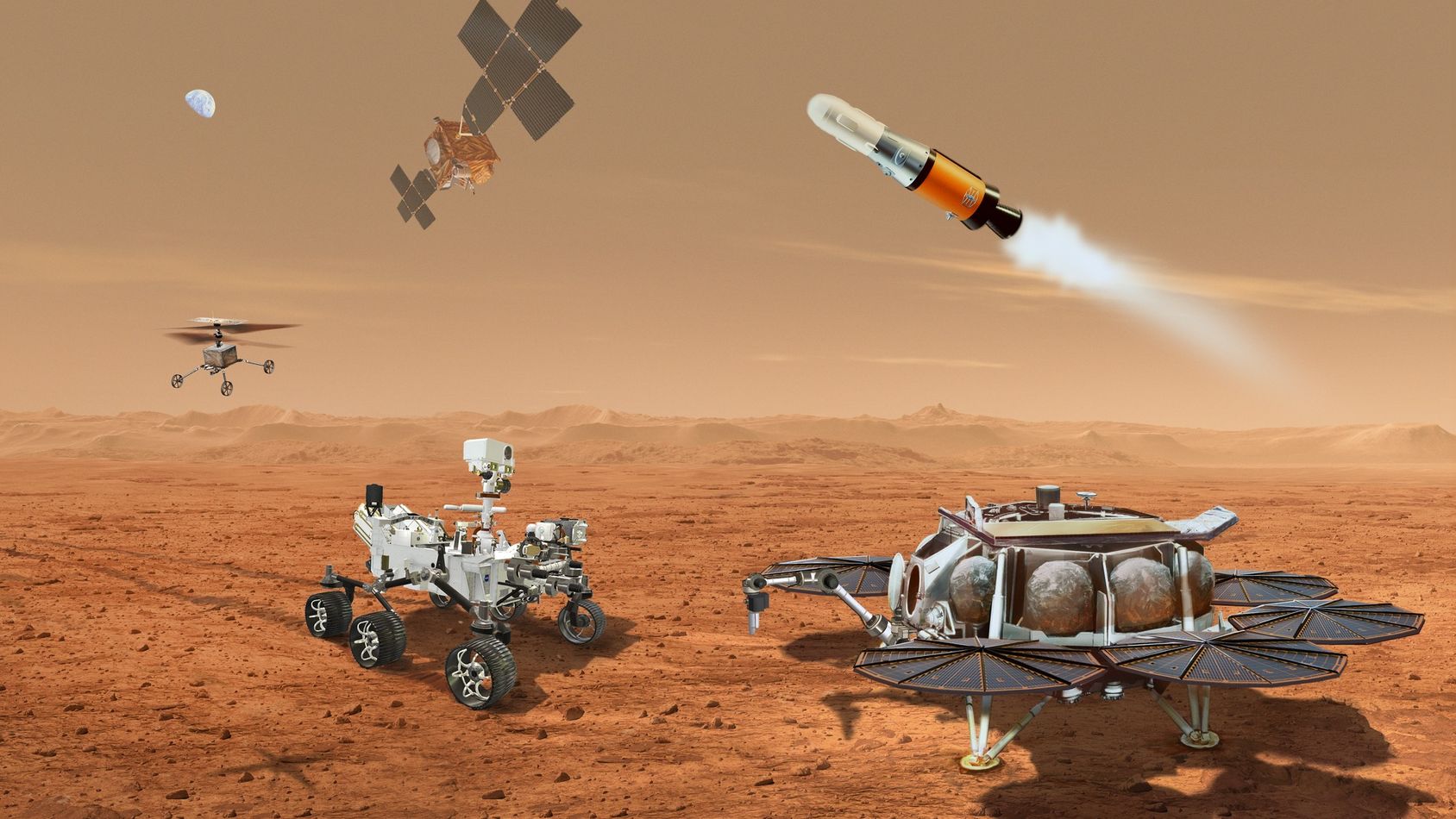 NASA presenterar ny plan för att hämta hem grejer från Mars. Ska bland ...