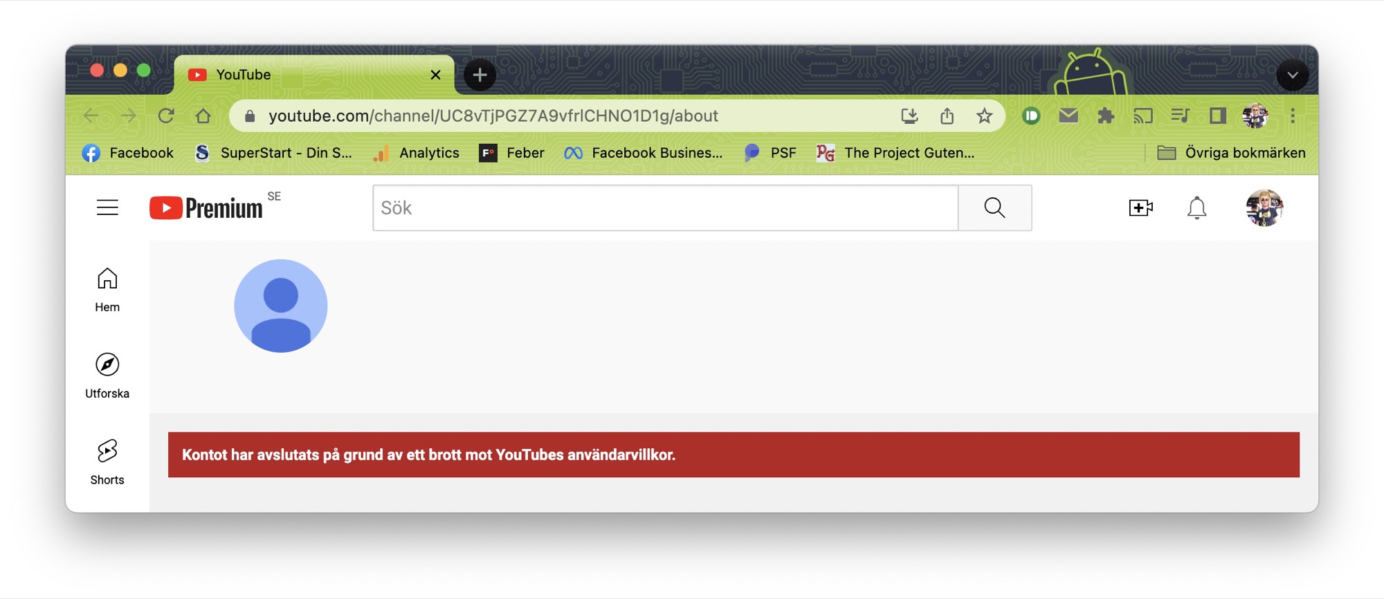 Ny YouTube-kanal med Pontus Rasmusson stängdes ner. Barninfluencer ...