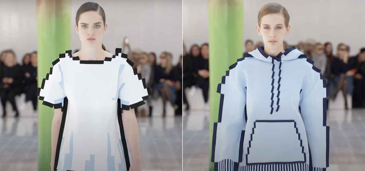 Loewe visar upp pixelkläder. När du vill se ut som Minecraft. | Tjock ...