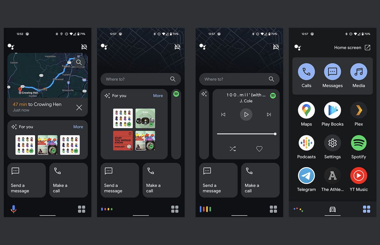 Google Assistents körläge försvinner. Endast körläget i Google Maps ...
