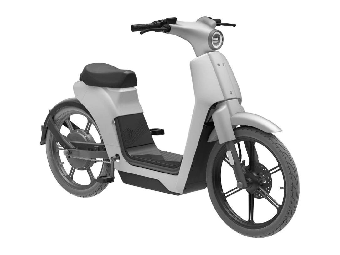 Patentbilder på elmoppe från Honda dyker upp. Enkel rackare med pedaler ...