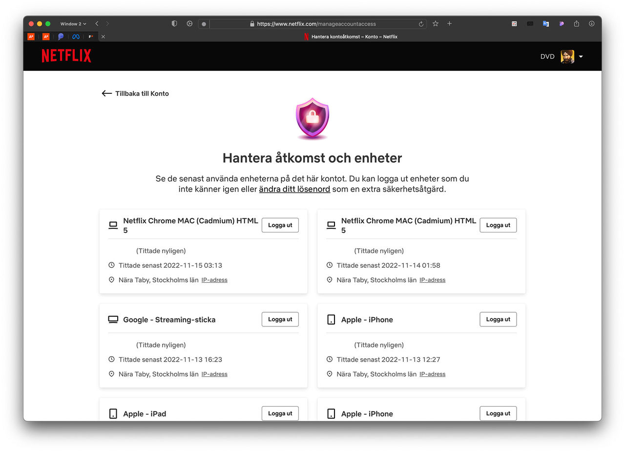 Nu kan du logga ut enheter från ditt Netflix-konto. Sparka ut polarna. | Feber / Internet