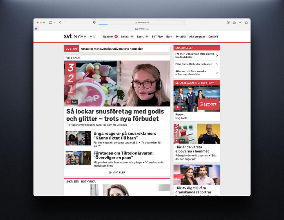 SVT var utsatta för en överbelastningsattack. Så även TT. | Feber ...