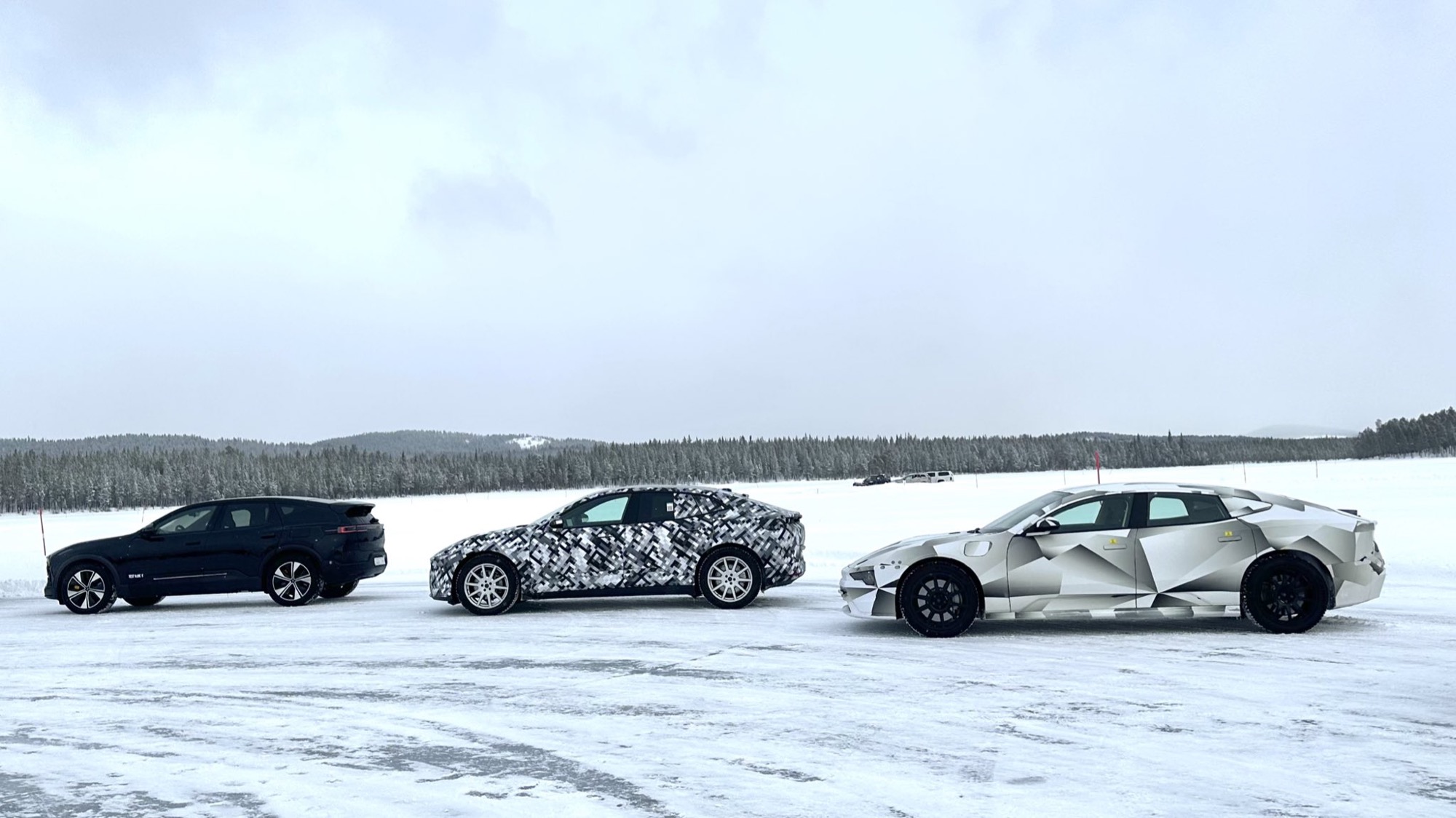 Polestar är ute och vintertestar 3, 4 och 5. Fler crossover-coupér åt ...