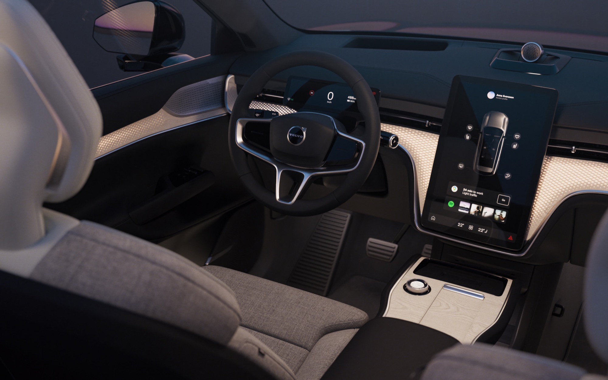 Volvo EX90 ska kunna fejka solljus. Ny LED-teknik ska visa färger mer ...