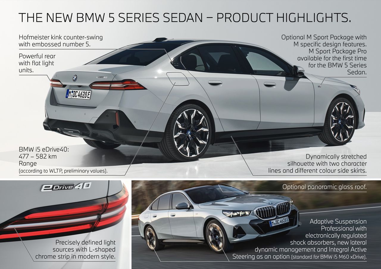 BMW presenterar i5 Sedan. Ny elbil som kostar från 815.000 kronor ...