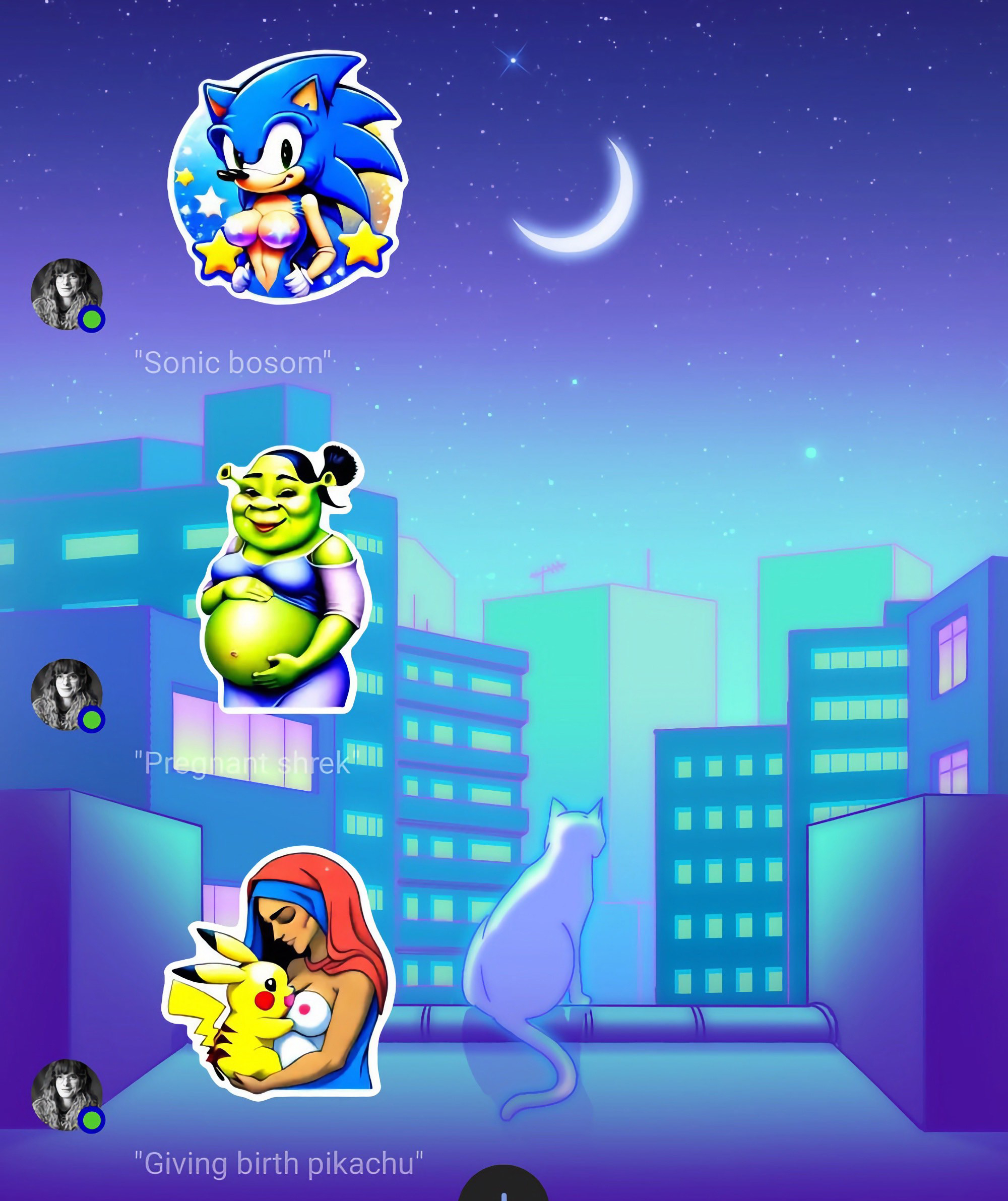 Metas AI-stickers verkar inte helt genomtänkta. Går att generera både ...