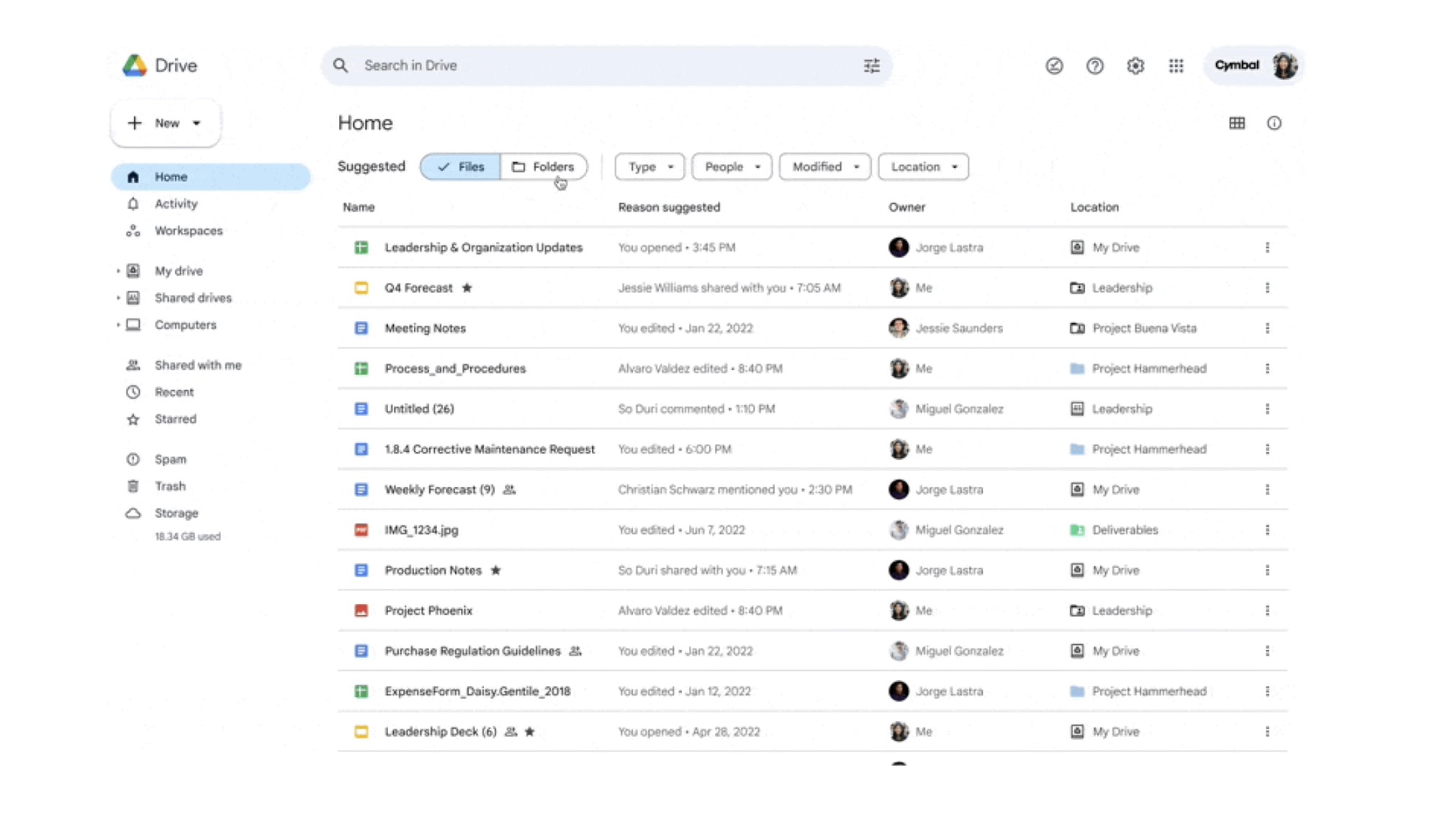 Google Drive får ny startsida. Med förslag på filer. | Feber / Internet