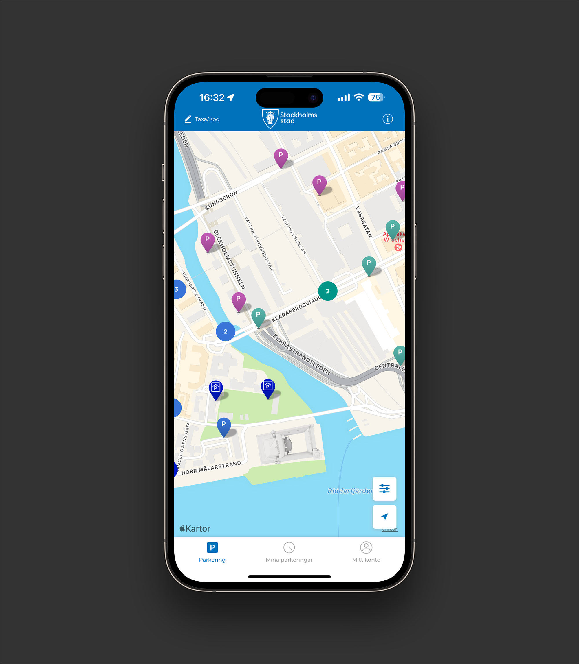 Stockholm stad lägger ner Betala P. Inget behov av egen parkeringsapp ...