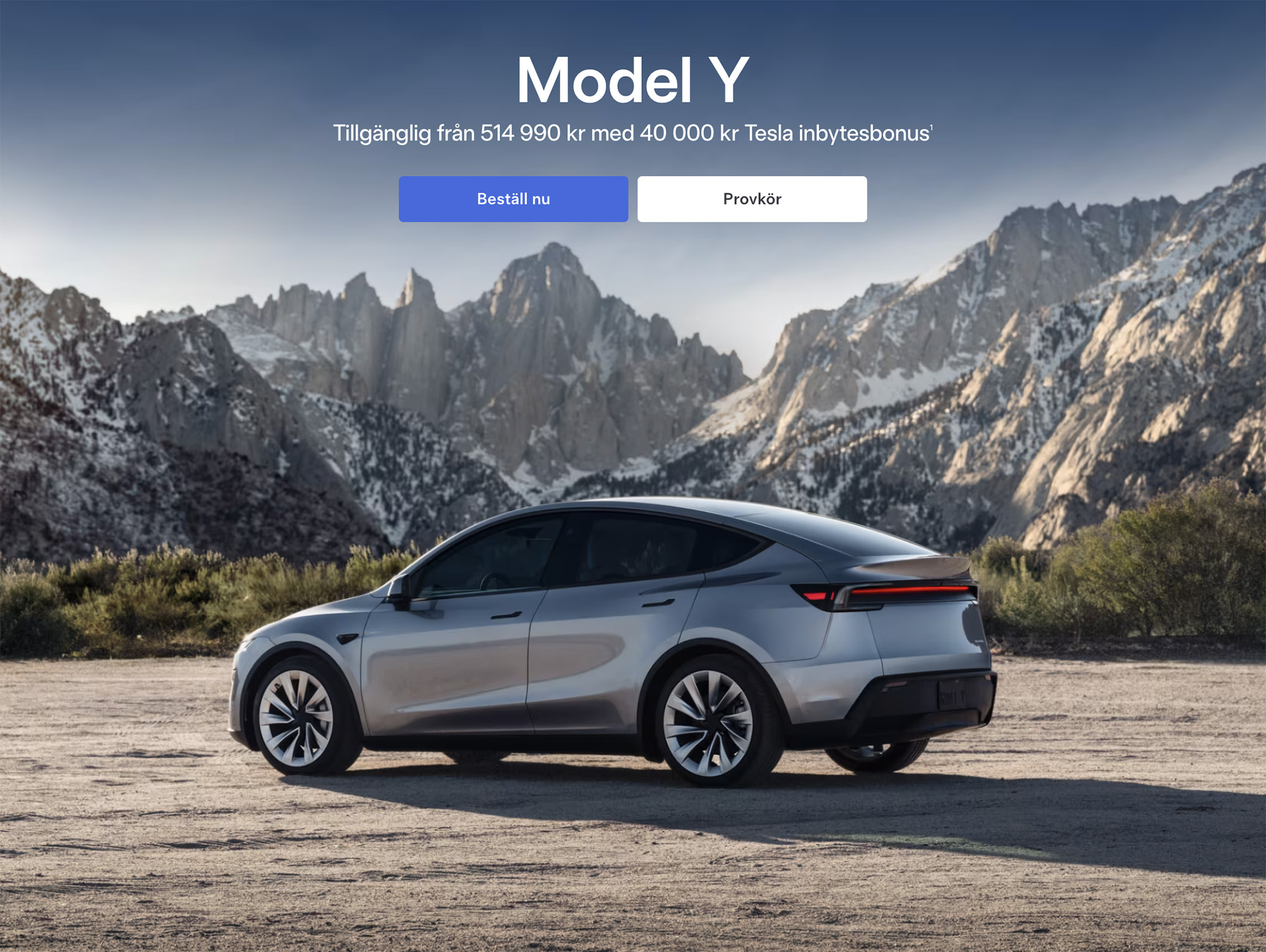 Tesla ger dig 40.000 kronor i rabatt. Om du byter in din bil via dem ...