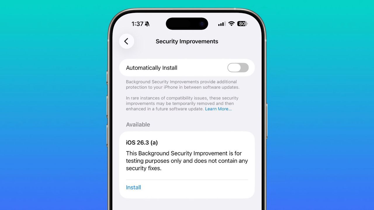 Apple testar säkerhetsuppdateringar i bakgrunden. För iOS och macOS ...