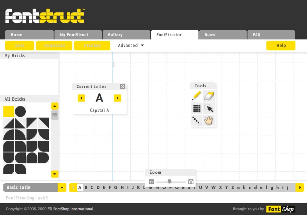 Fontstruct. Bygg dina egna typsnitt. | Feber / Webb