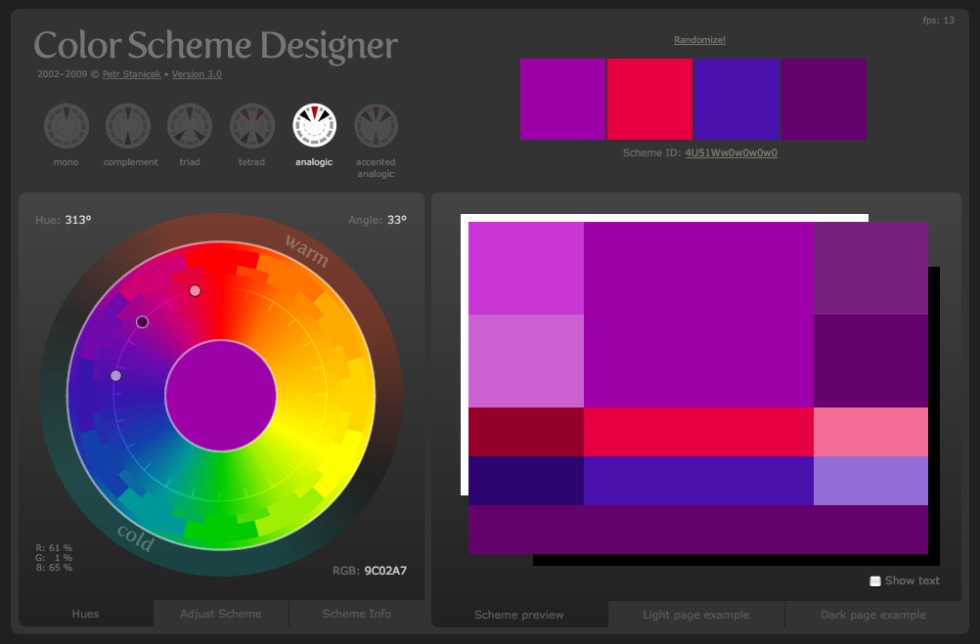 Color Scheme Designer. Färgteori. | Feber / Webb